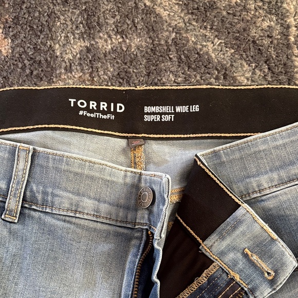 torrid | Jeans | Torrid Blue Flare Wide Leg Jeans | Poshmark